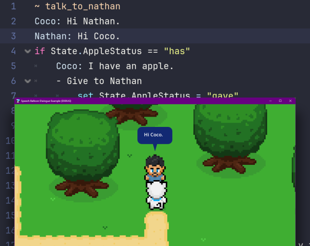 Devlog - Speech Balloons Example Project by Nathan Hoad