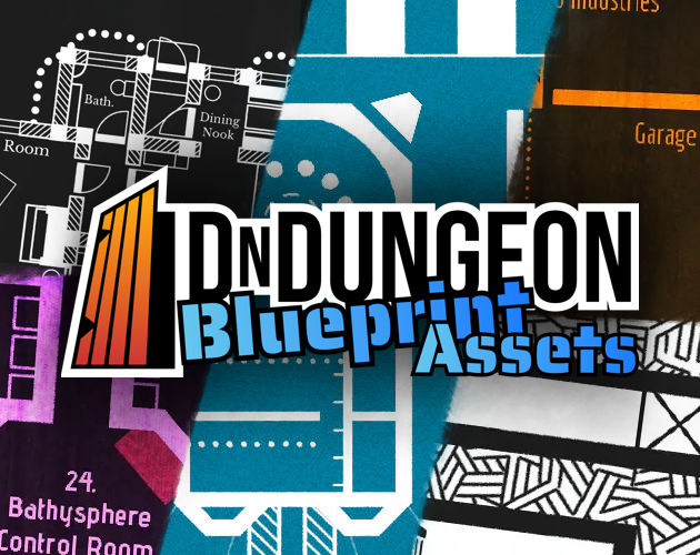 DnDungeon Blueprint Assets for Dungeondraft by Cyclopean