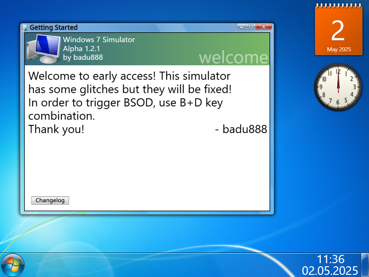 Development officially resumed - Windows 7 Simulator community - itch.io