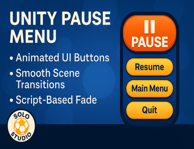 Super Pause Menu – Unity UI System by Solo Studio 54