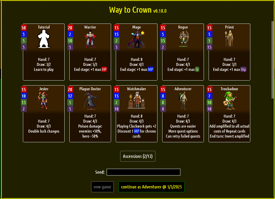 v0.39: (Un)clean - Way To Crown by AlSoKnown