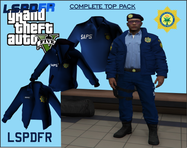 SAPS LSPDFR UNIFORM TOP PACK by OfficialGaming_Mods