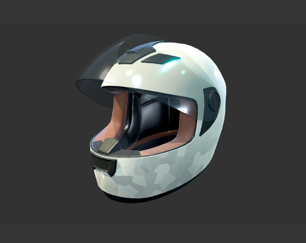 Motorcycle Helmet 3D Model by Ahmad Merheb