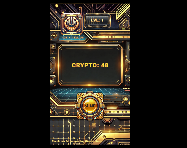 CyberCryptoClicker – Minimalist Premium Clicker Game by ArkStarGames
