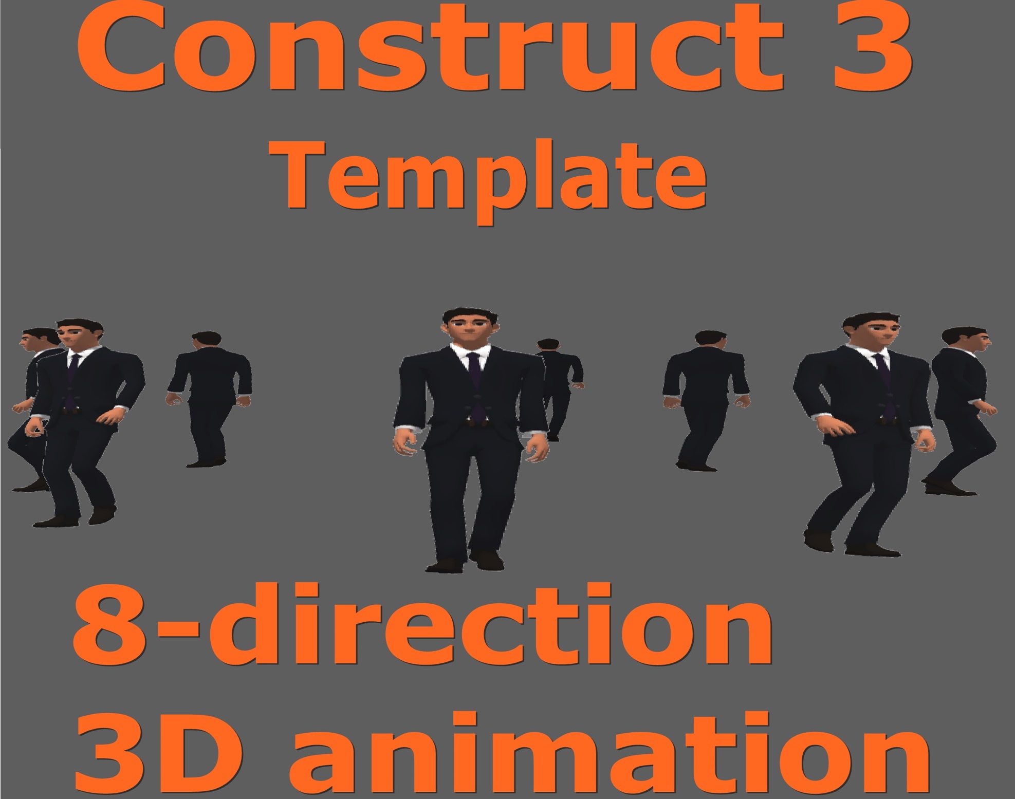 Version 1.1 With gun shoot - 3D game template 8 Direction sprite movement for Construct 3 by ...