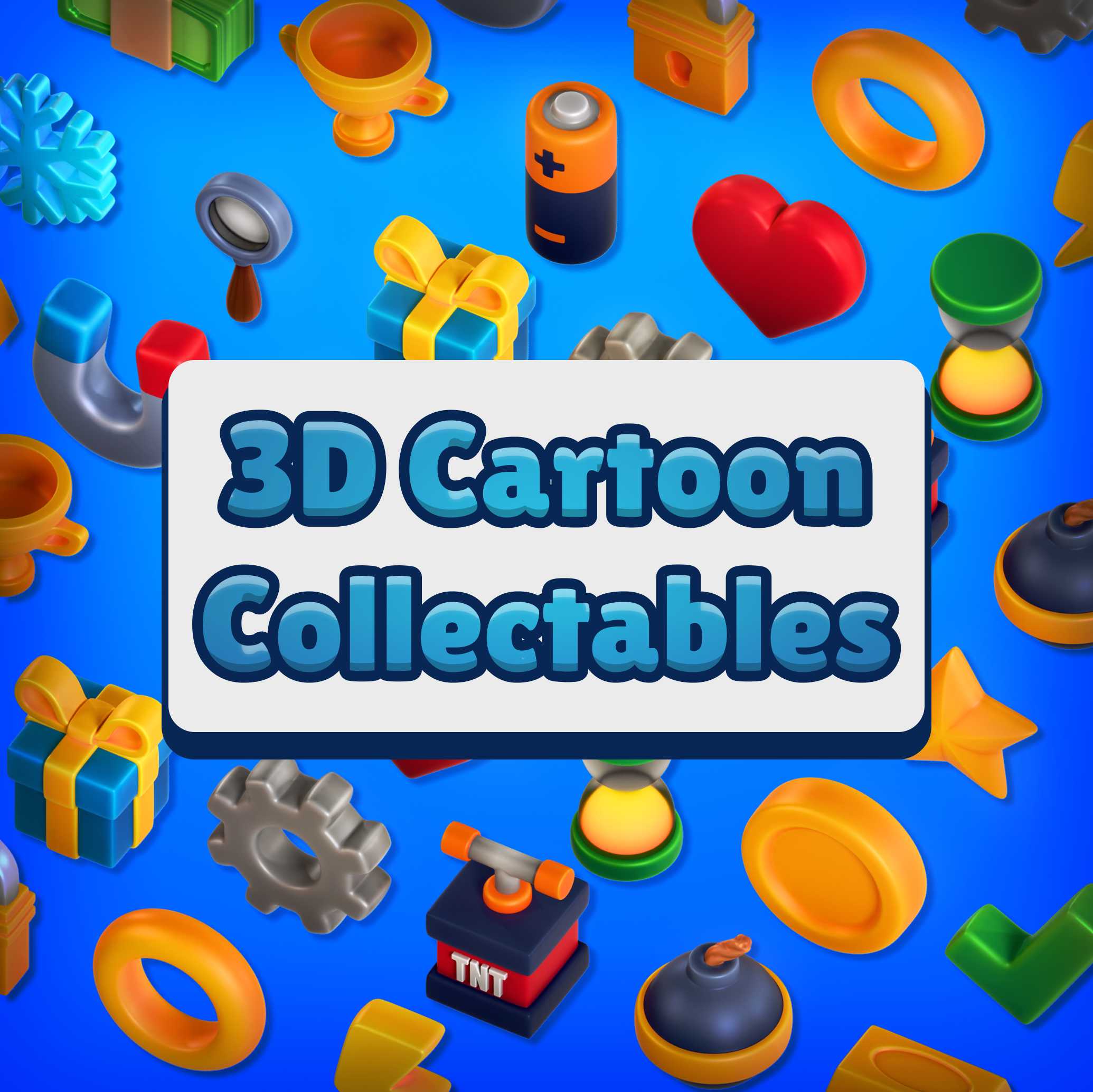 3D Cartoon Prop and Icon Collectables Pack by Denizin