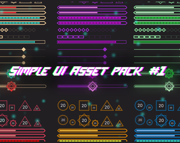 Simple UI asset STATUS-UPDATE - Simple UI Asset Pack #1 by SaikeNep