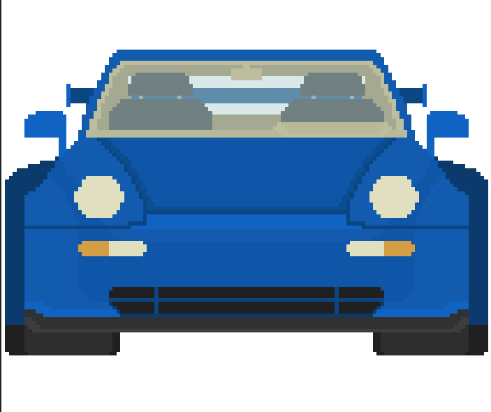 The final version is now ready - Free Simple Car Pixel Art Sprite by ...