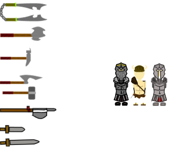 MediEval 2D Character's & Weapon's by Cosmic823