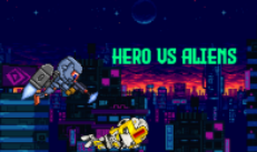 Hero VS Aliens 1 by zomzom1987