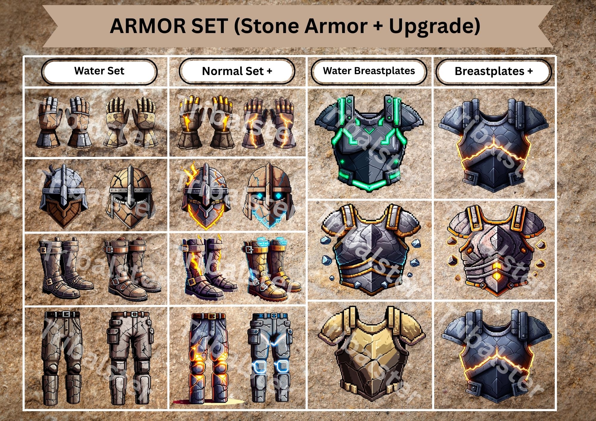 Armor Icon Pack (Stone Armor) by Tribals-Studios