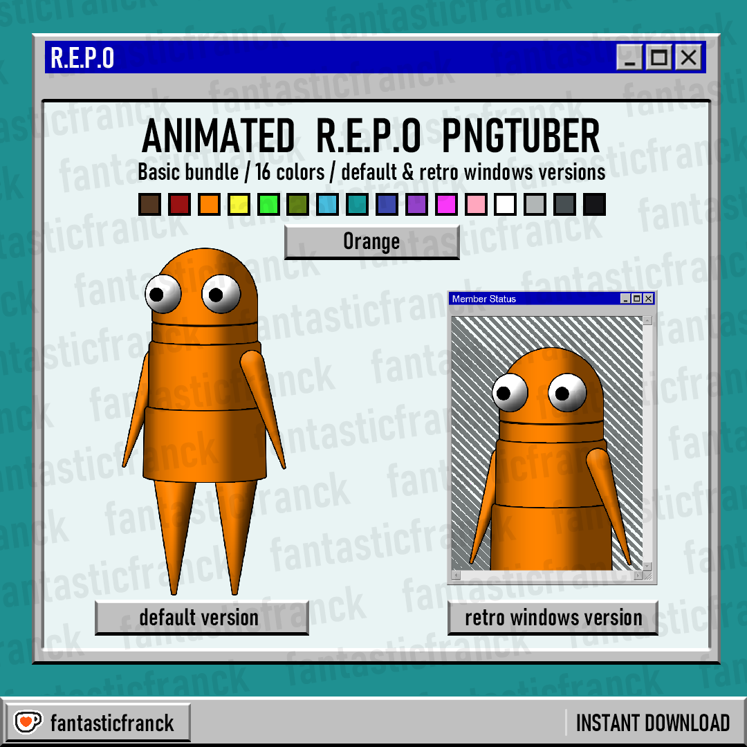 R.E.P.O Animated PNGTuber Basic Bundle (For PNGTuber Plus) by franck2012