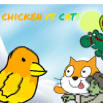 chicken vs cats by nikaxuba1
