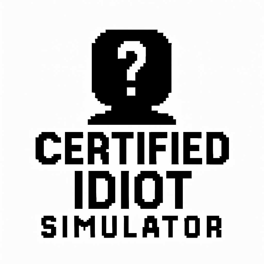 Certified Idiot Simulator by Tappy Labs