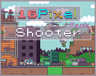 12x12 Cute Platformer shooter - Asset Pack by 16Pixel