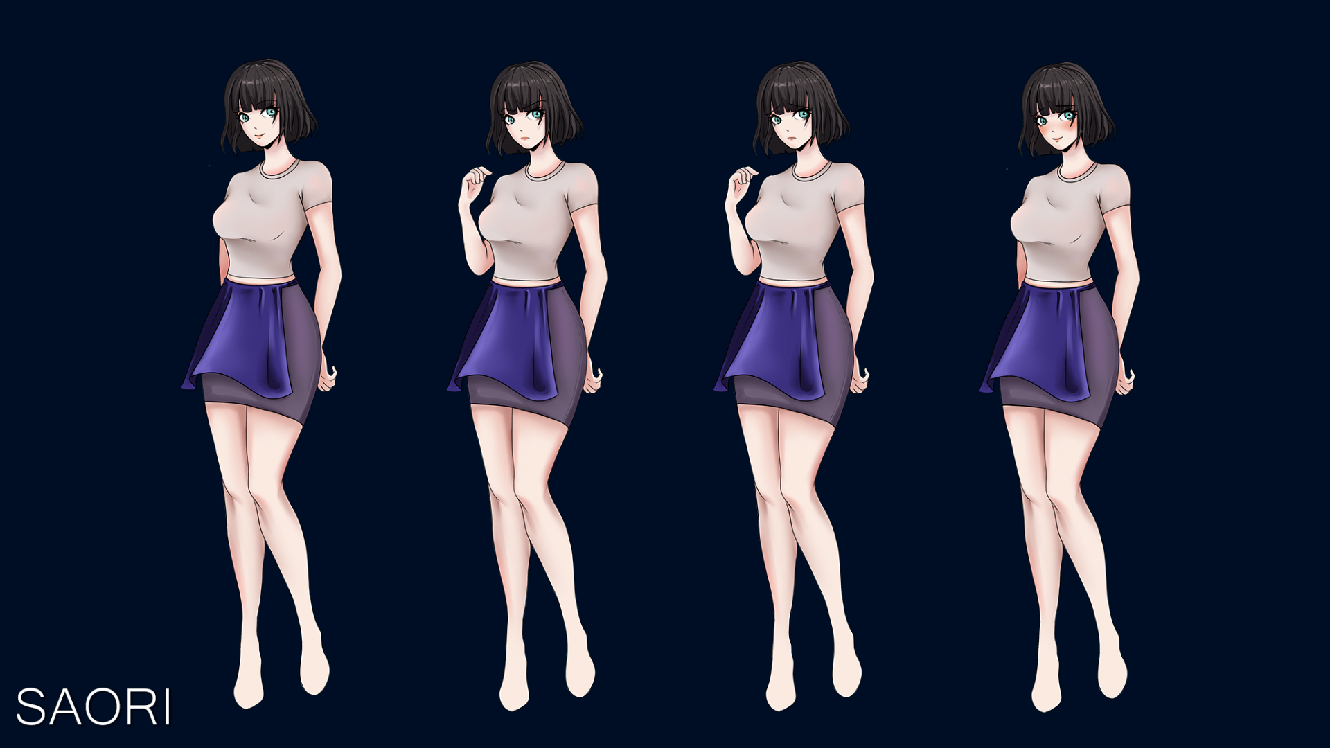 Emotive Anime Character Pack – Visual Novel Portraits by Animpic Studio