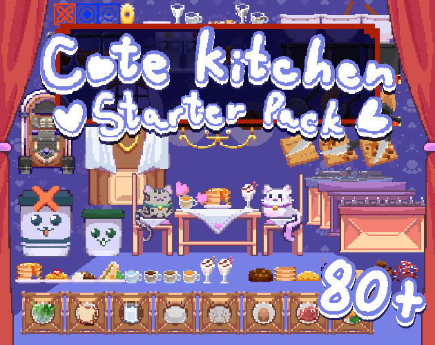 Cute Pixel Cooking Game Starter Pack – Free Download! by PtPt