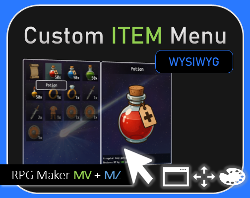 [RPG Maker] WYSIWYG UI Editor - Item Menu by Aerosys