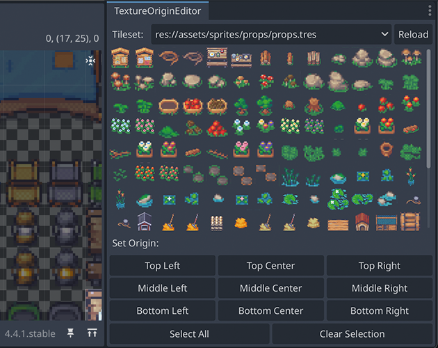 Godot Texture Origin Editor Plugin by marsmenschli