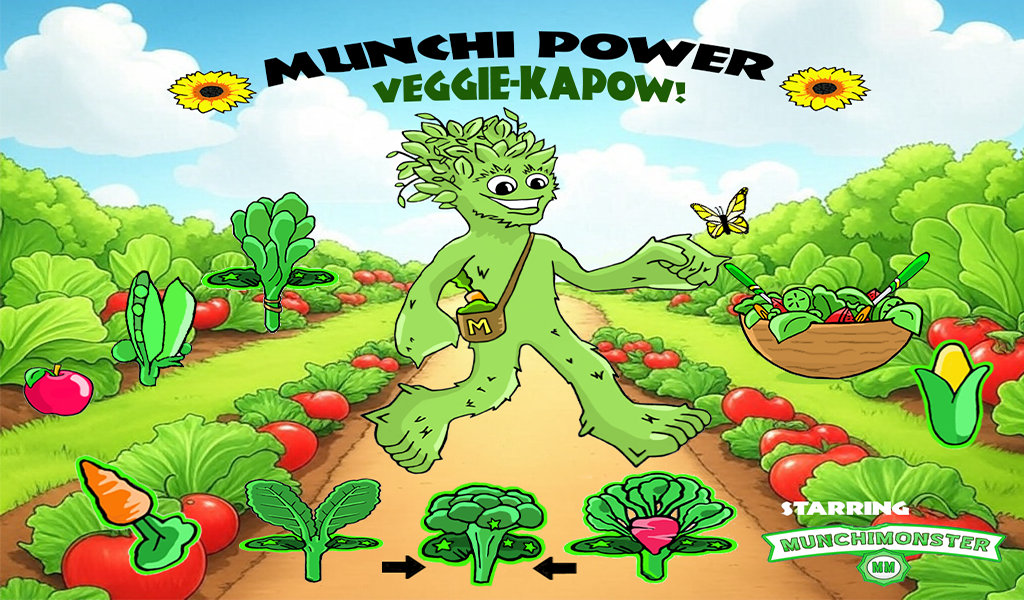 Munchi Power! - Veggie Kapow by MUNCHI POWER! starring Munchimonster