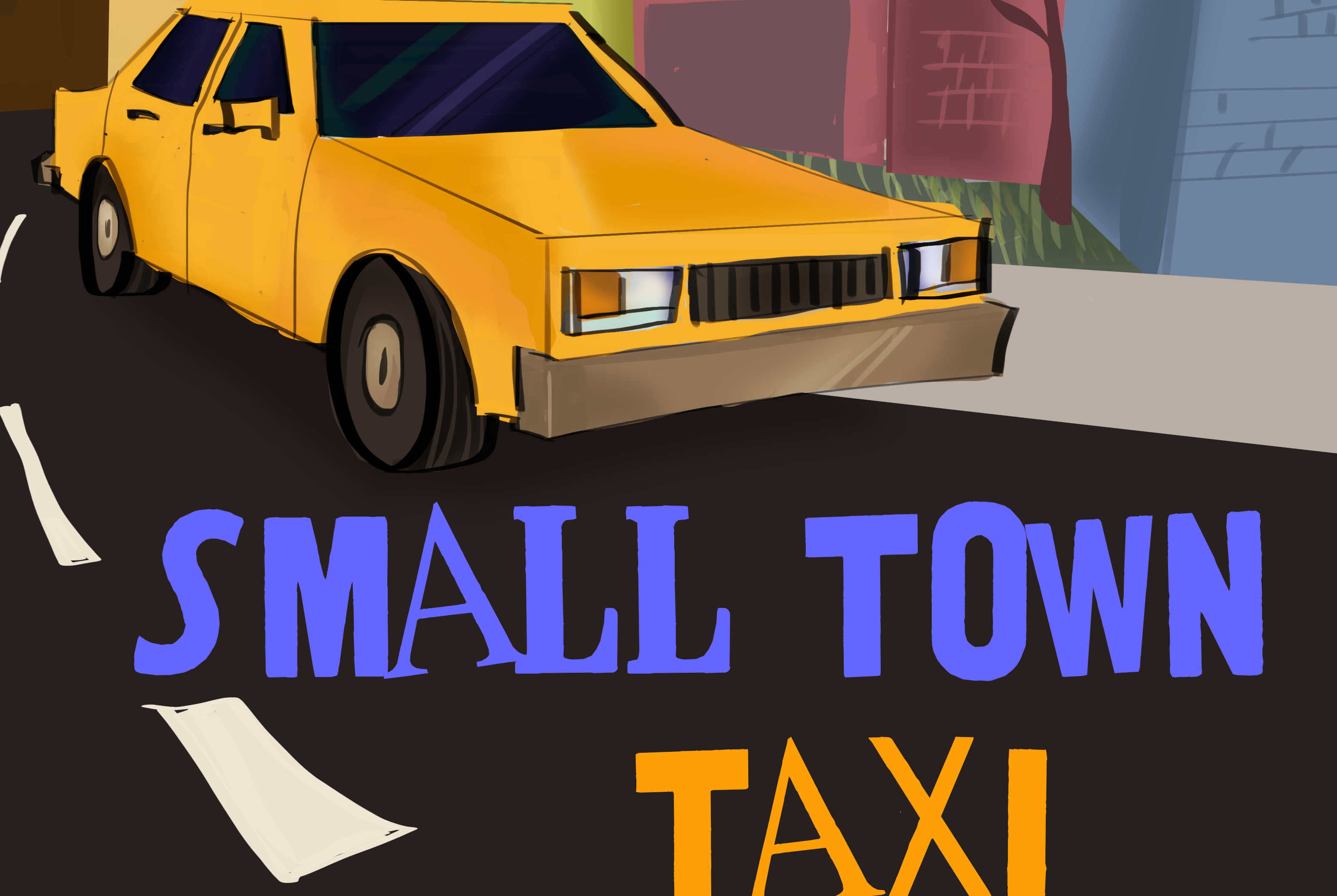 Small Town Taxi by MayorCyclopes