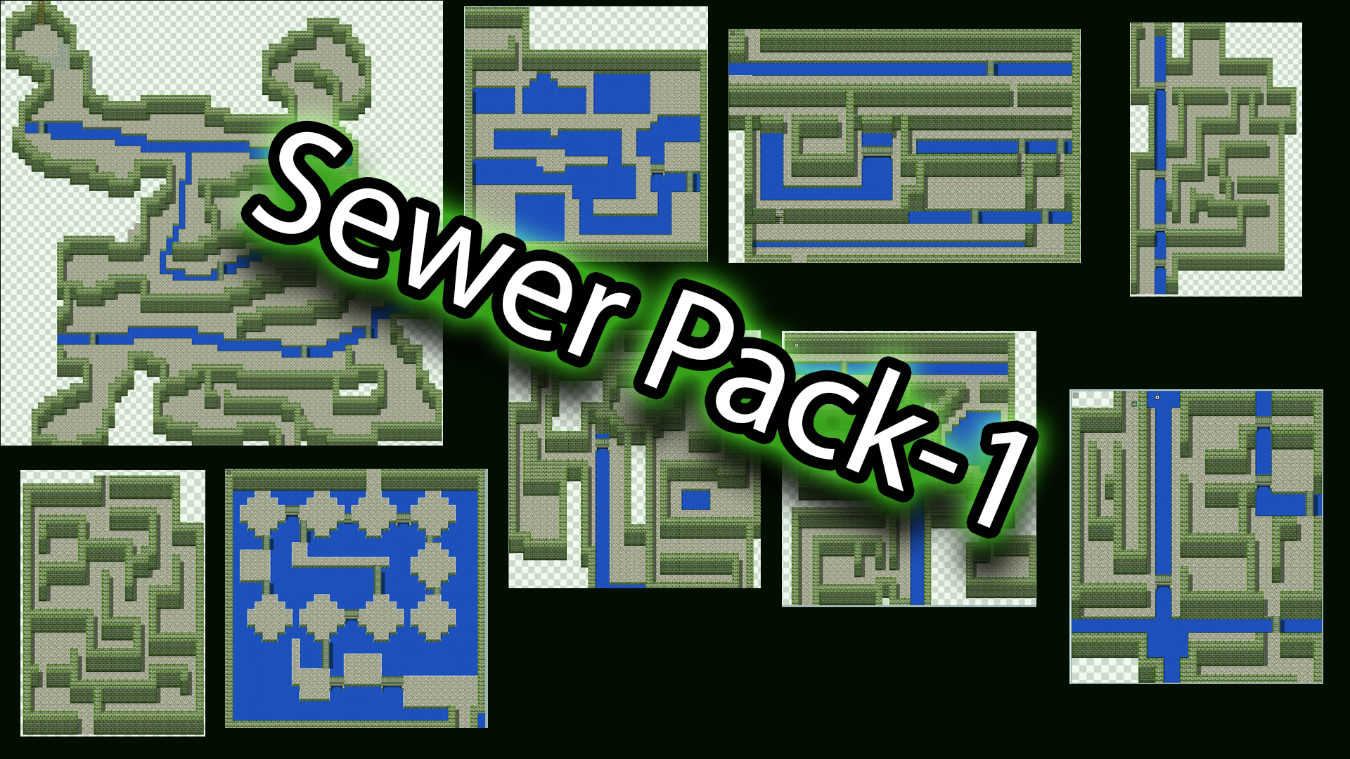 Sewer Dungeon Pack 1 by RpgMakerMaps