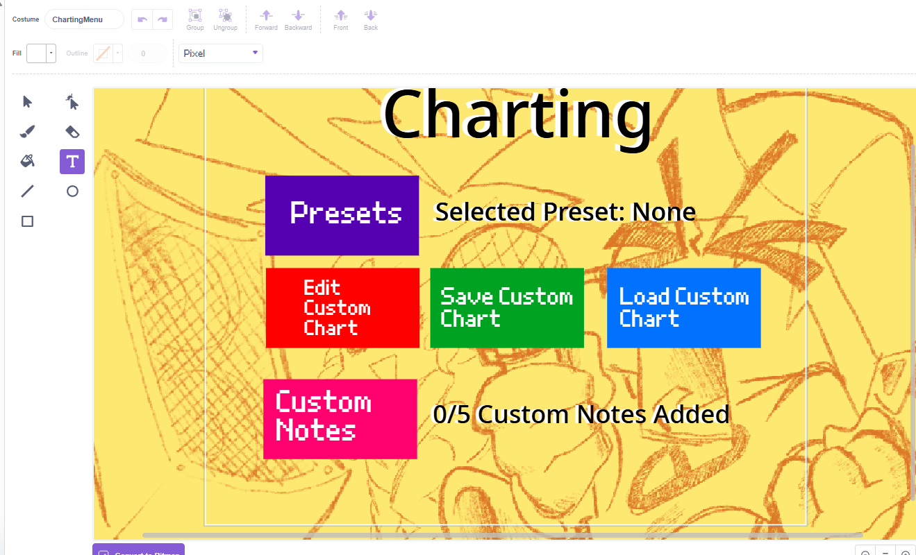 Currently in the menu stage.. heres a preview.. - FNF Arrow Test X ...