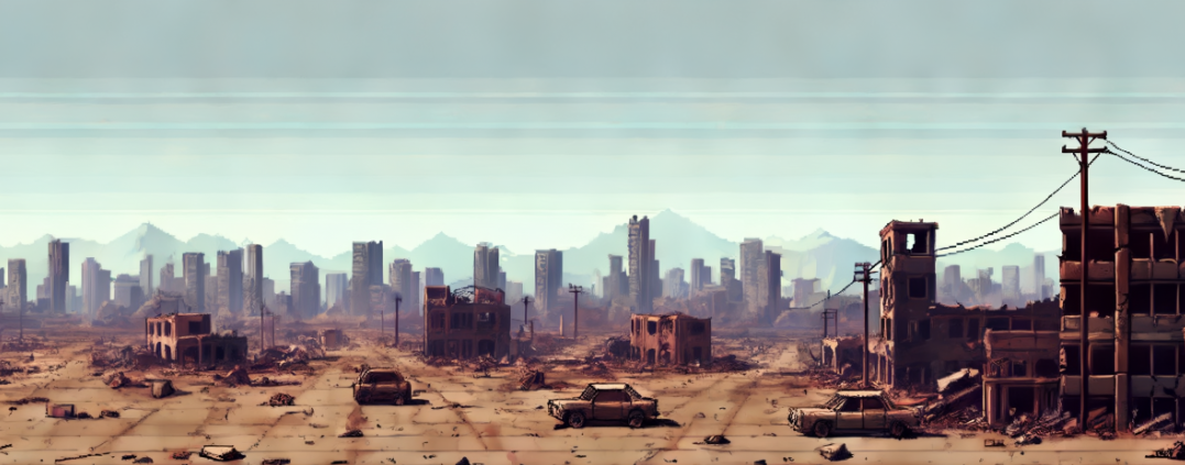 2D Pixel Art Scene - Doomsday City pack by gualiang2021@gmail.com