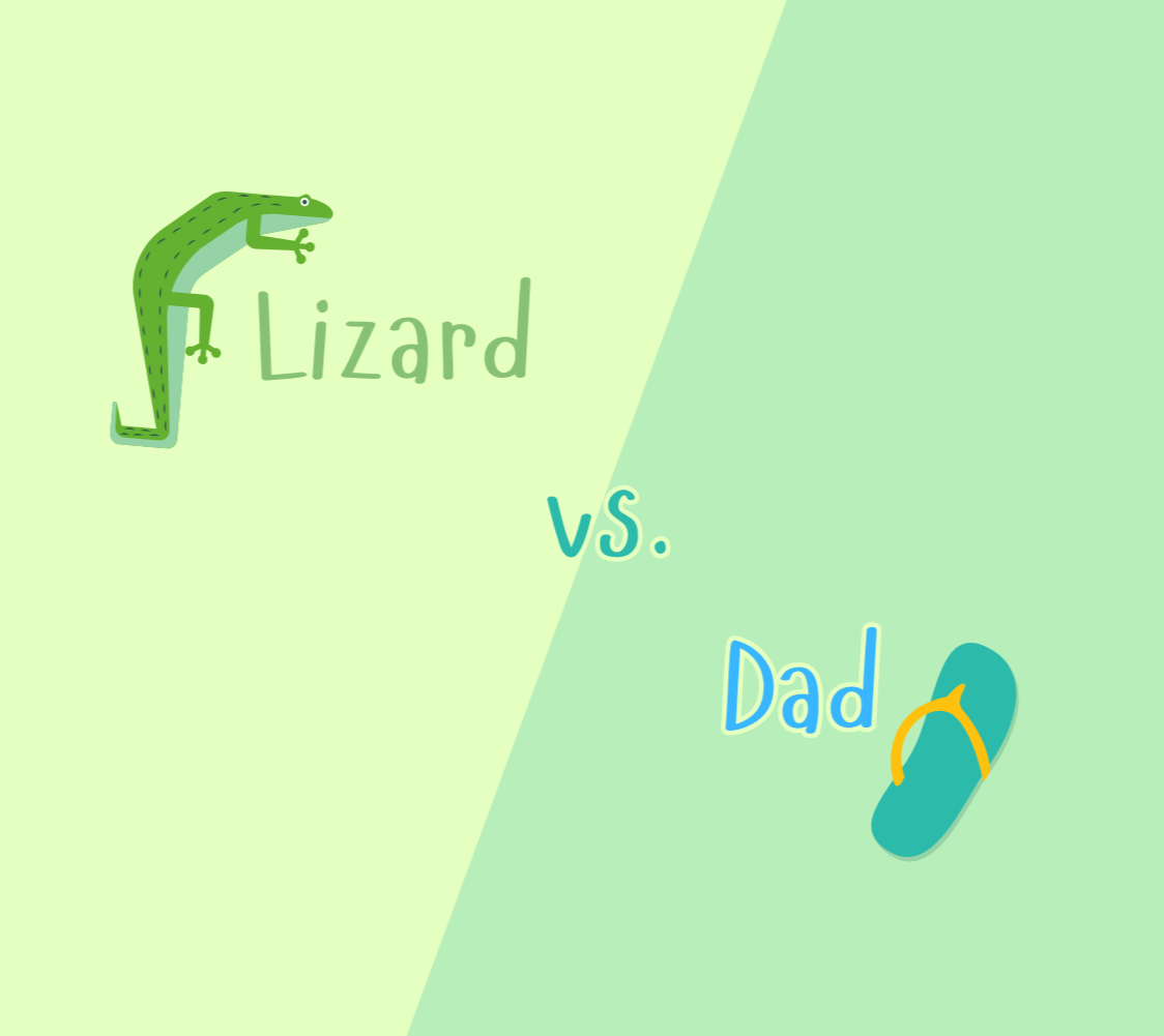 Lizard vs. Dad by Teyplays, spiderassassin