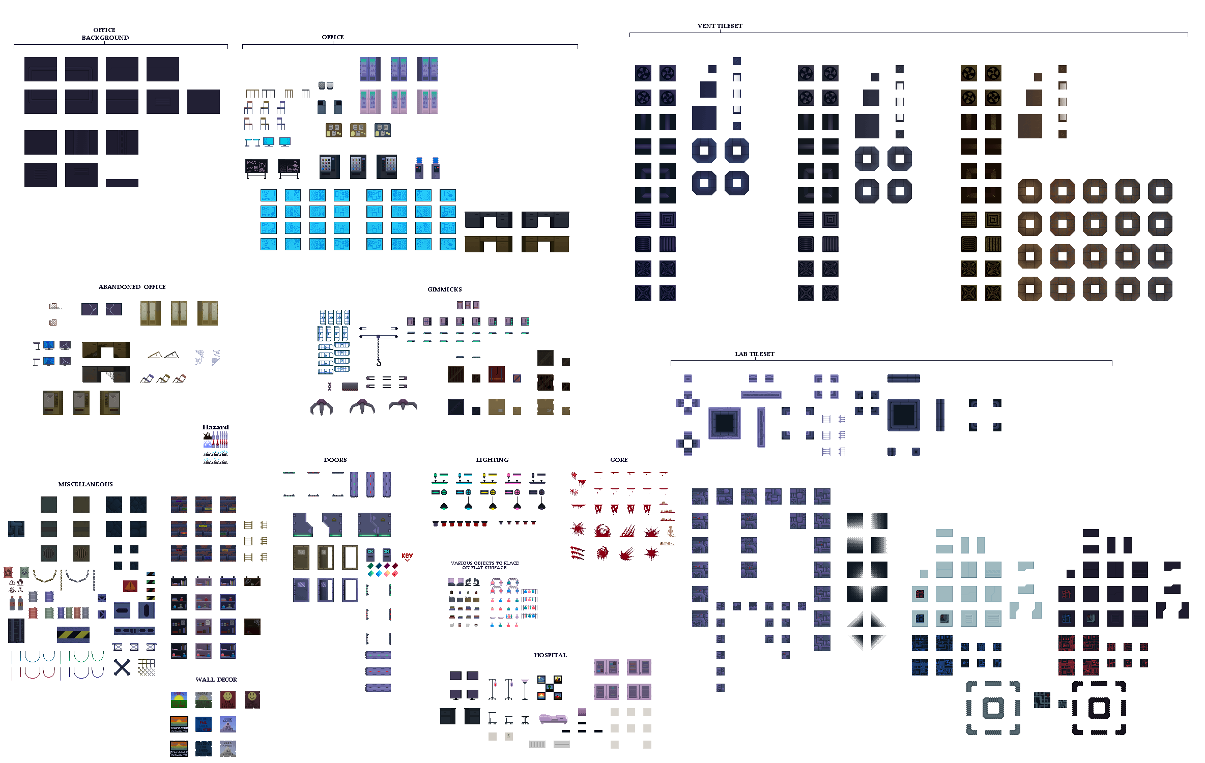 Sci fi tile set half off - Sci-fi Game assets by Joe777