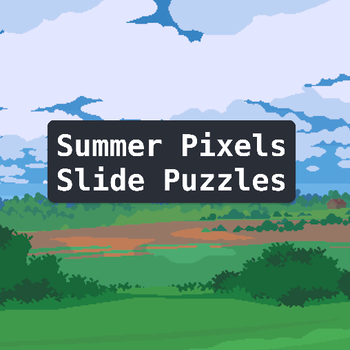 Summer Pixels Slide Puzzles by LoinielTM