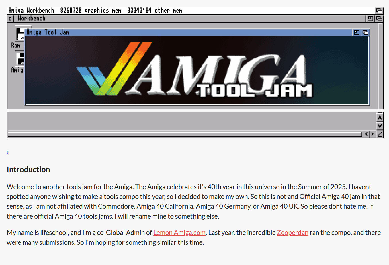 Amiga 40 Tools Jam 2025 - itch.io