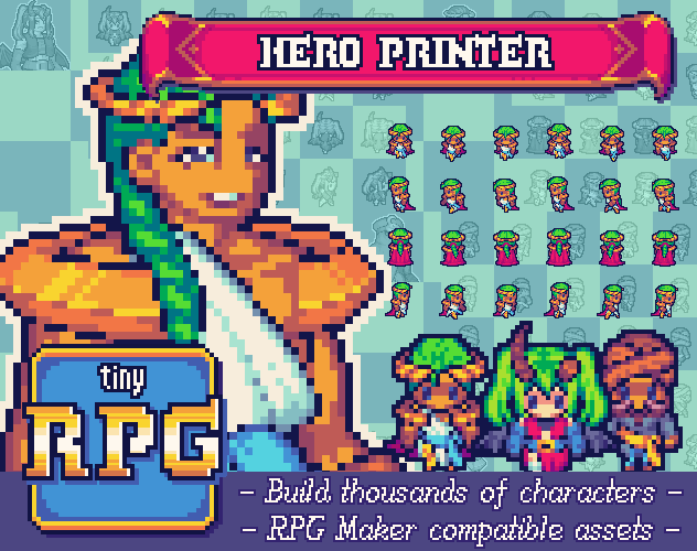 Tiny RPG - Hero Printer by tiopalada