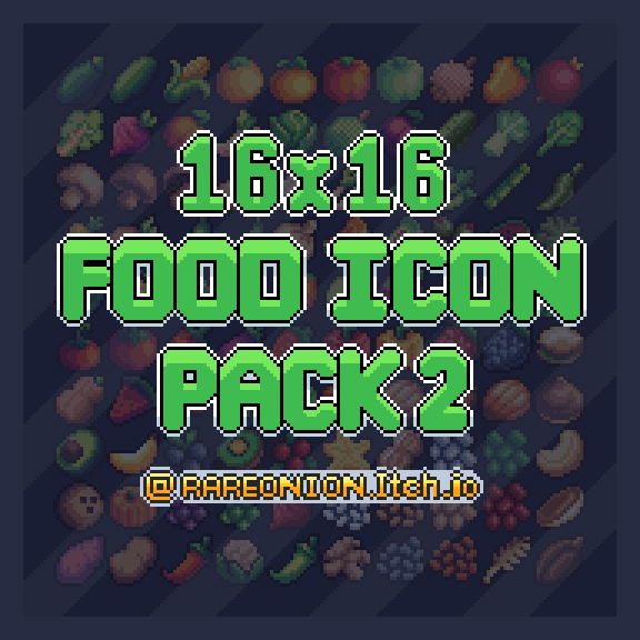 Food Item Icon Pack 2 (16x16 ) by RareOnion