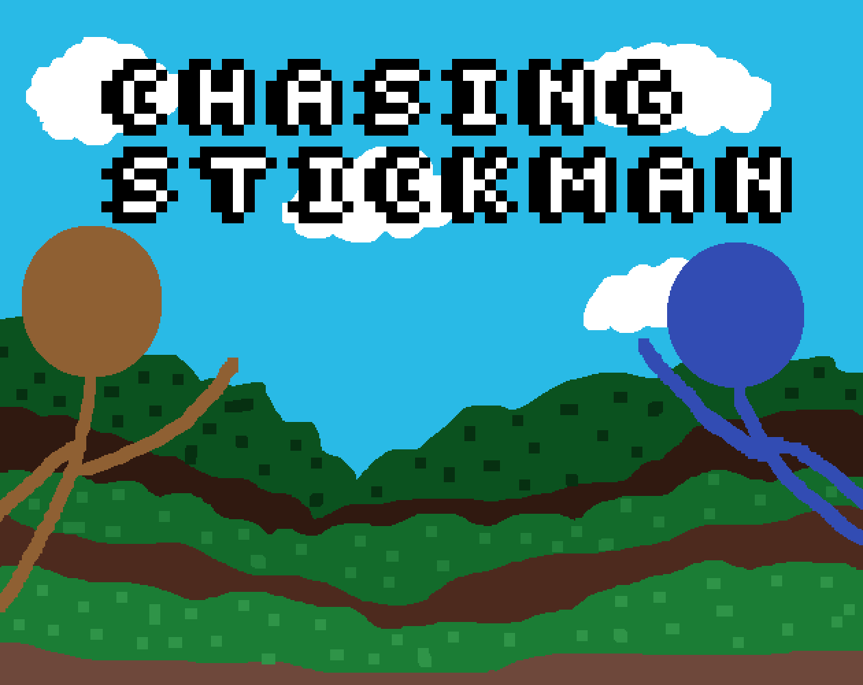 Chasing stickman by LineLine