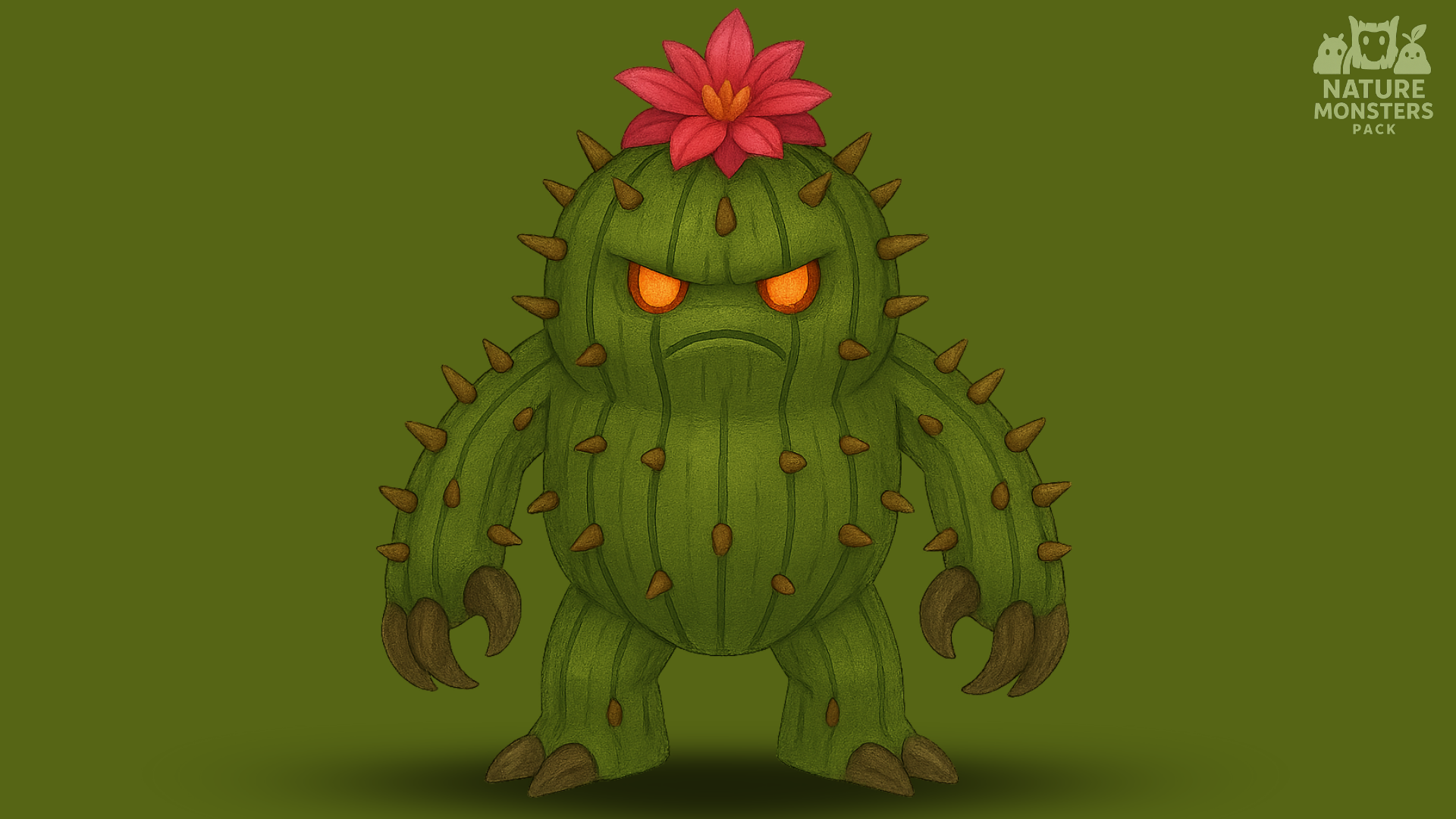 🌵 Stylized Cactus Brute 🌵 | Nature Monster Pack by Chema Luque
