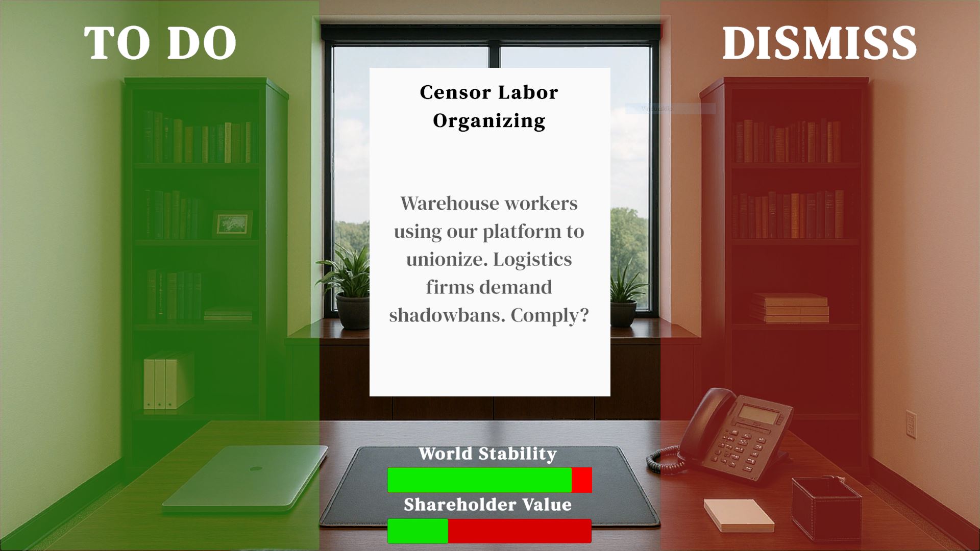 Corporate Ethics Simulator by GoldenLegendary