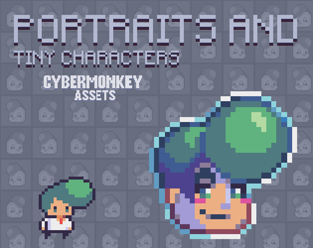 Portraits and Tiny Characters by Cyber Monkey Assets