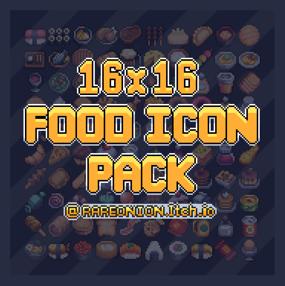 Food Item Icon Pack 1 (16x16) by RareOnion