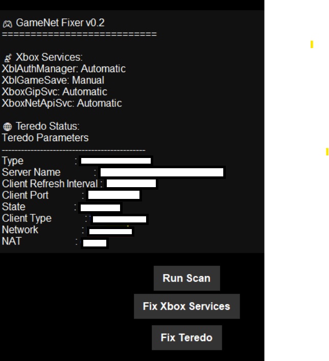 GameNet Fixer - XboxService/Teredo Automatic Repair Tool by kp11223