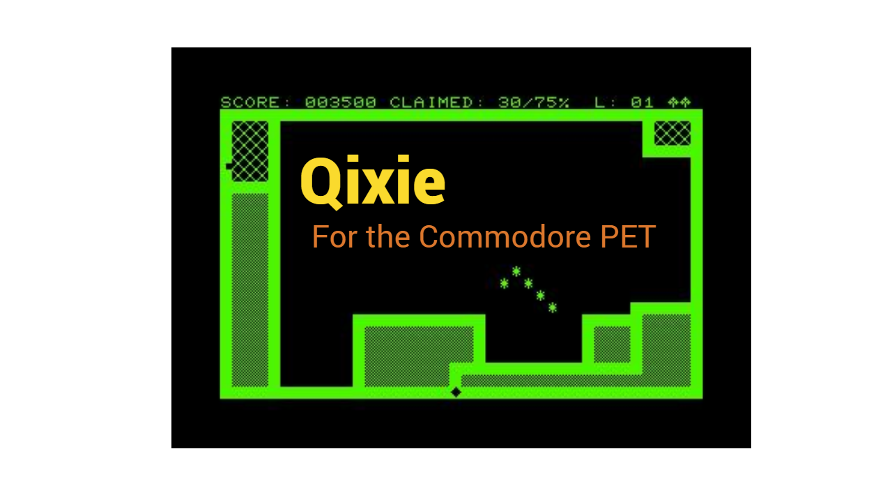 Qixie - Qix clone for the Commodore PET by milasoft64