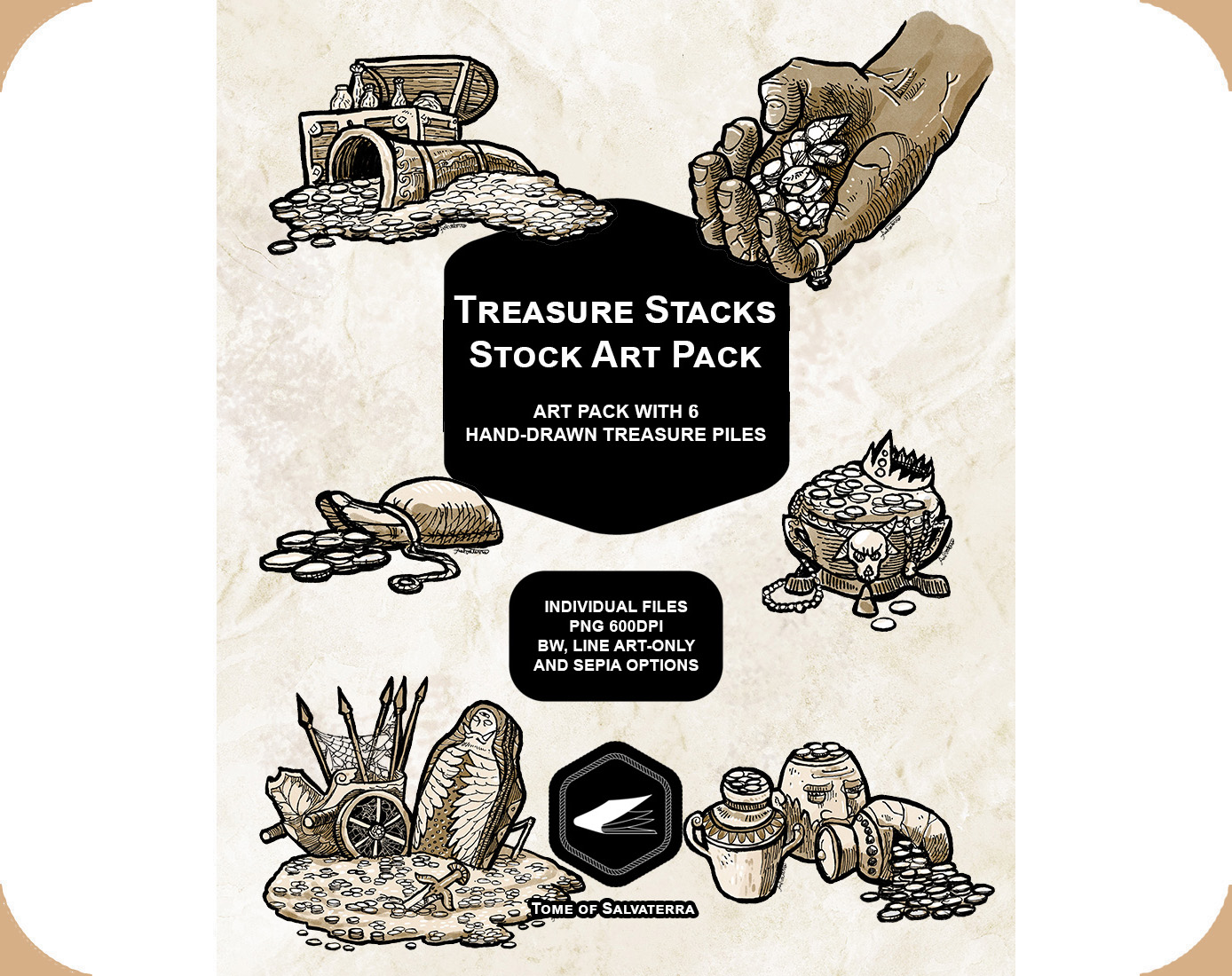 Treasure Stacks - Stock Art Pack by Fernando Salvaterra