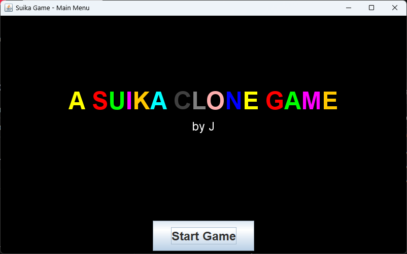 A suika clone game by Call Me J