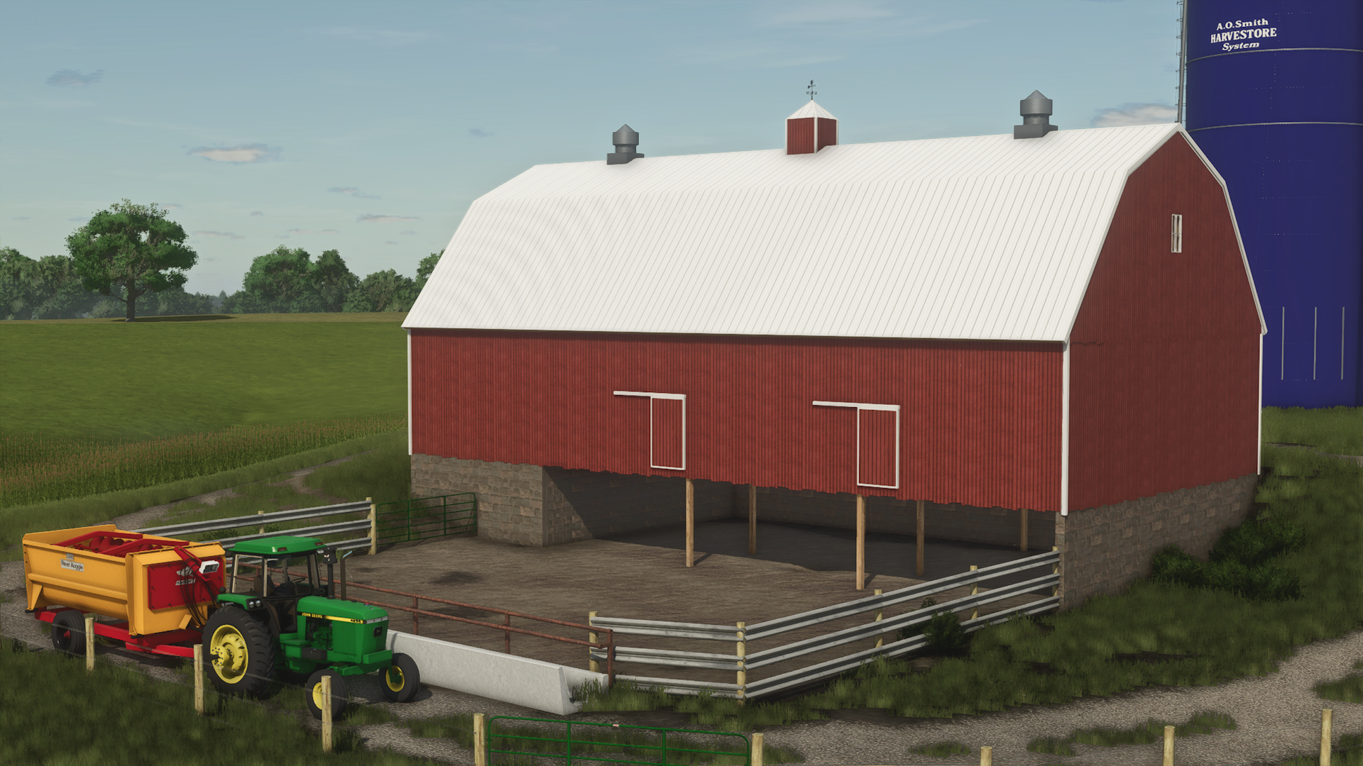 FS25 Bank Barn by CM² Modding