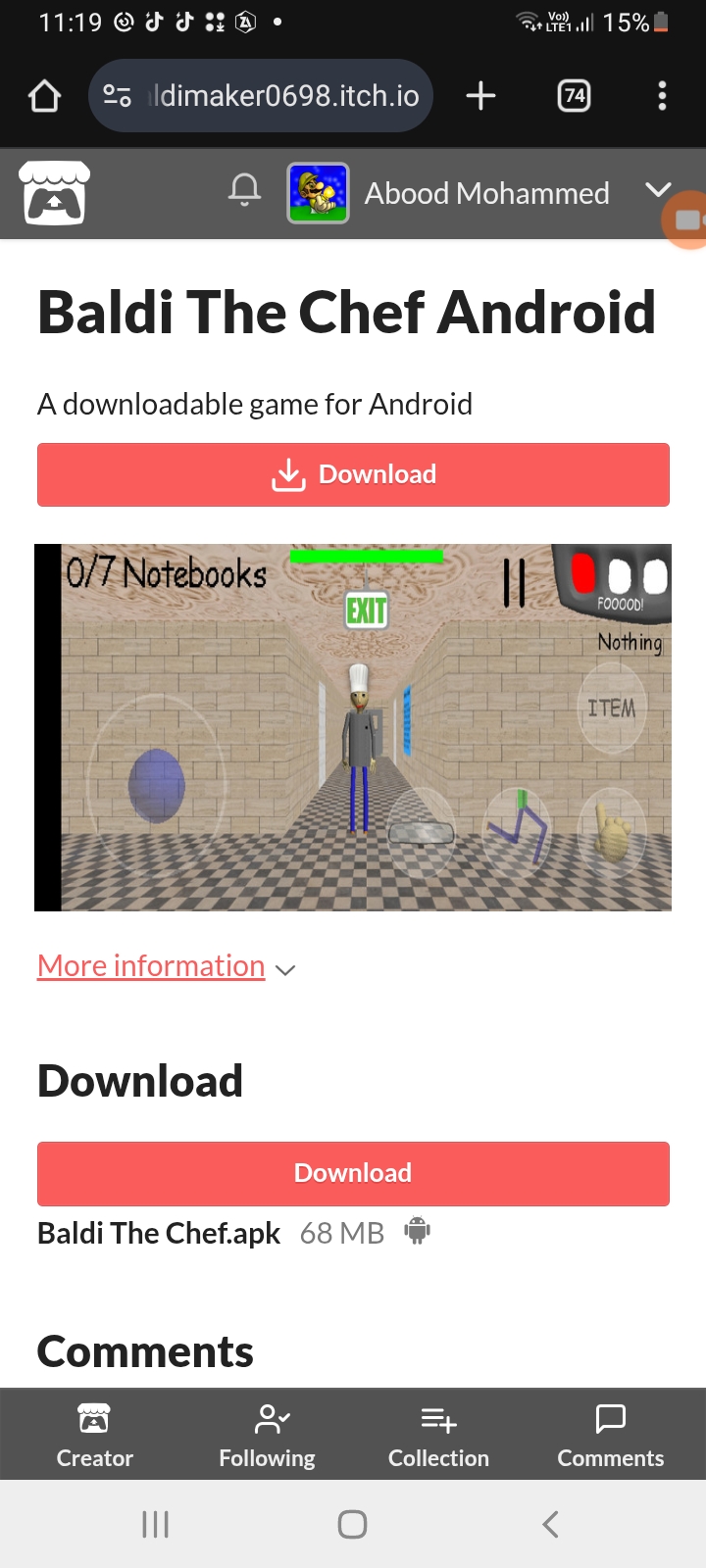 Baldi the chef by Kouggu8is