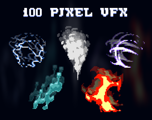 100 2D Pixel Art VFX by Ismartal