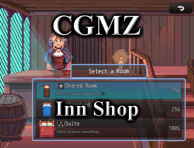 [CGMZ] Inn Shop for RPG Maker MZ by Casper Gaming