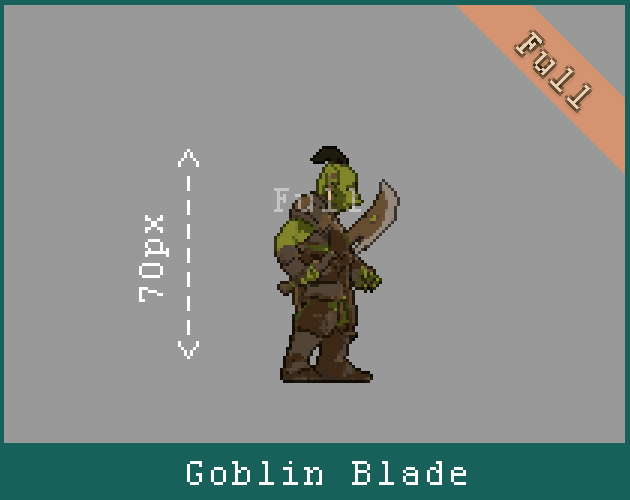 Goblin Blade pixelated by hsdsz