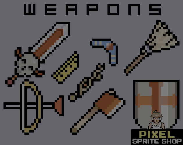 Weapons by Pixel Sprite Shop