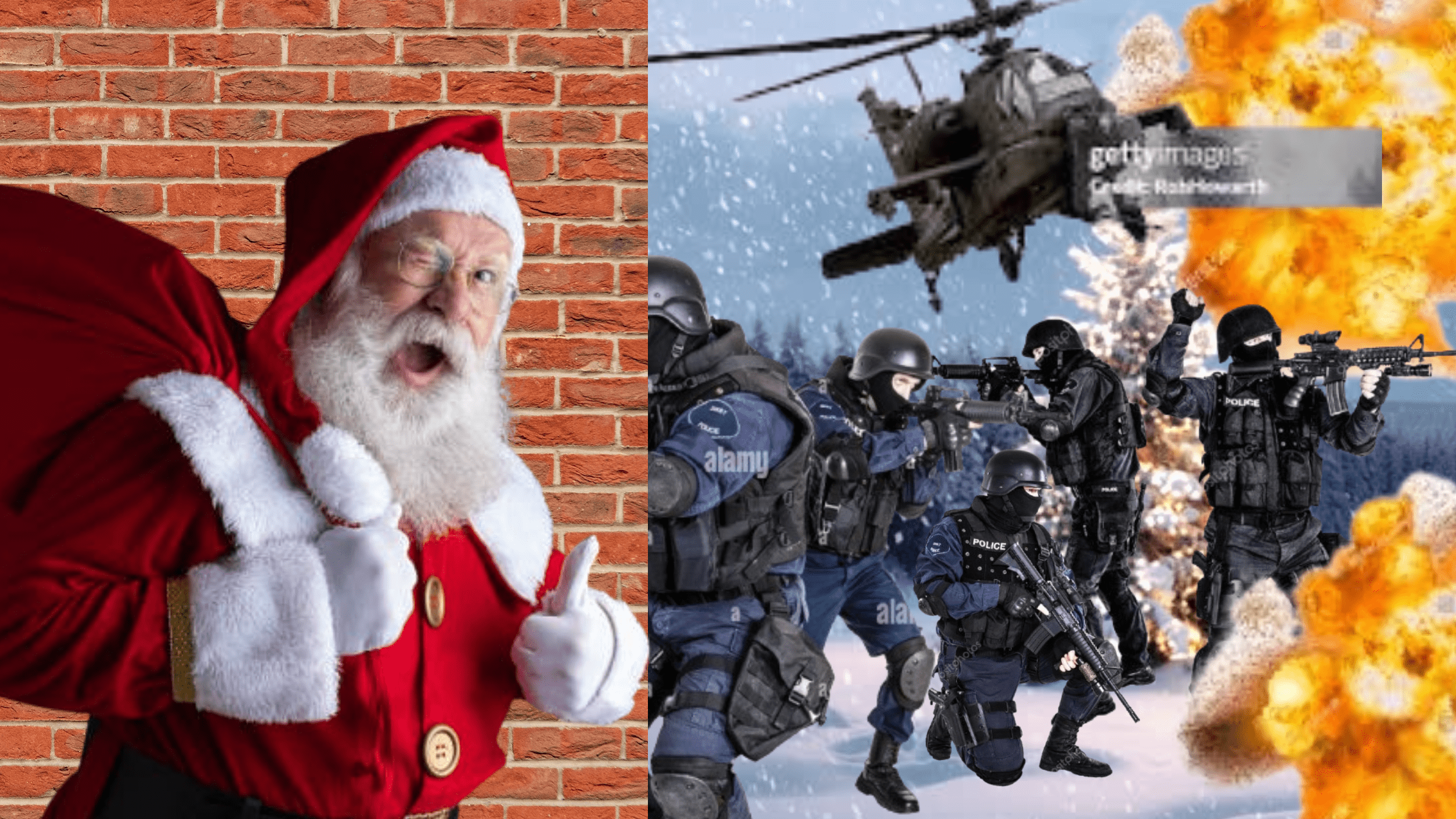 Santa vs The Government by HamChicken